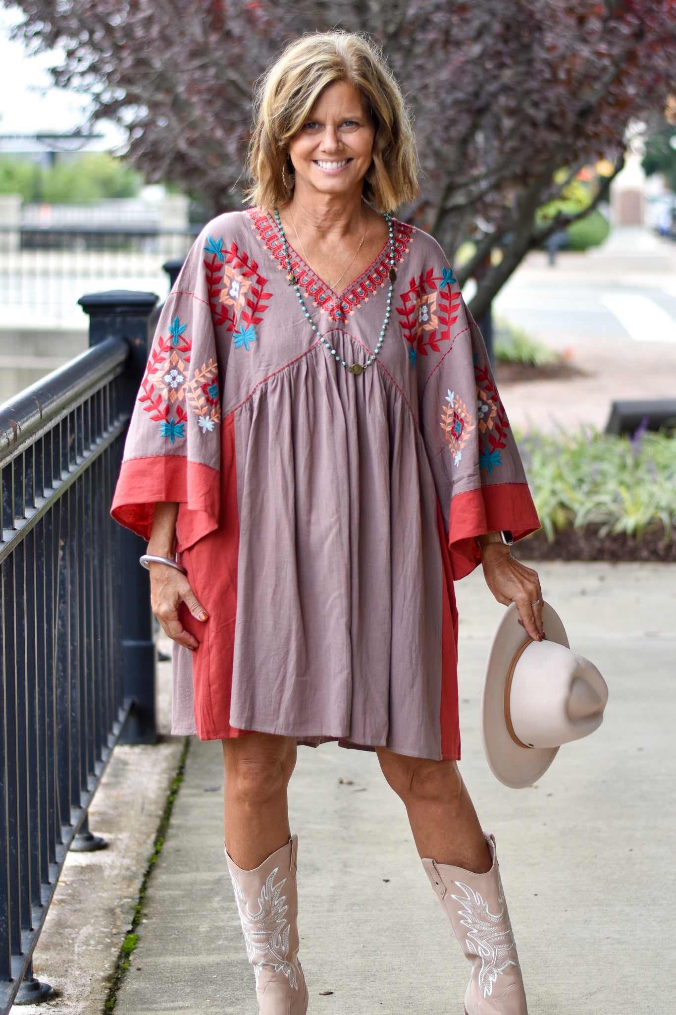 Arielle Embroidered Dress – Blue Hydrangea Boutique