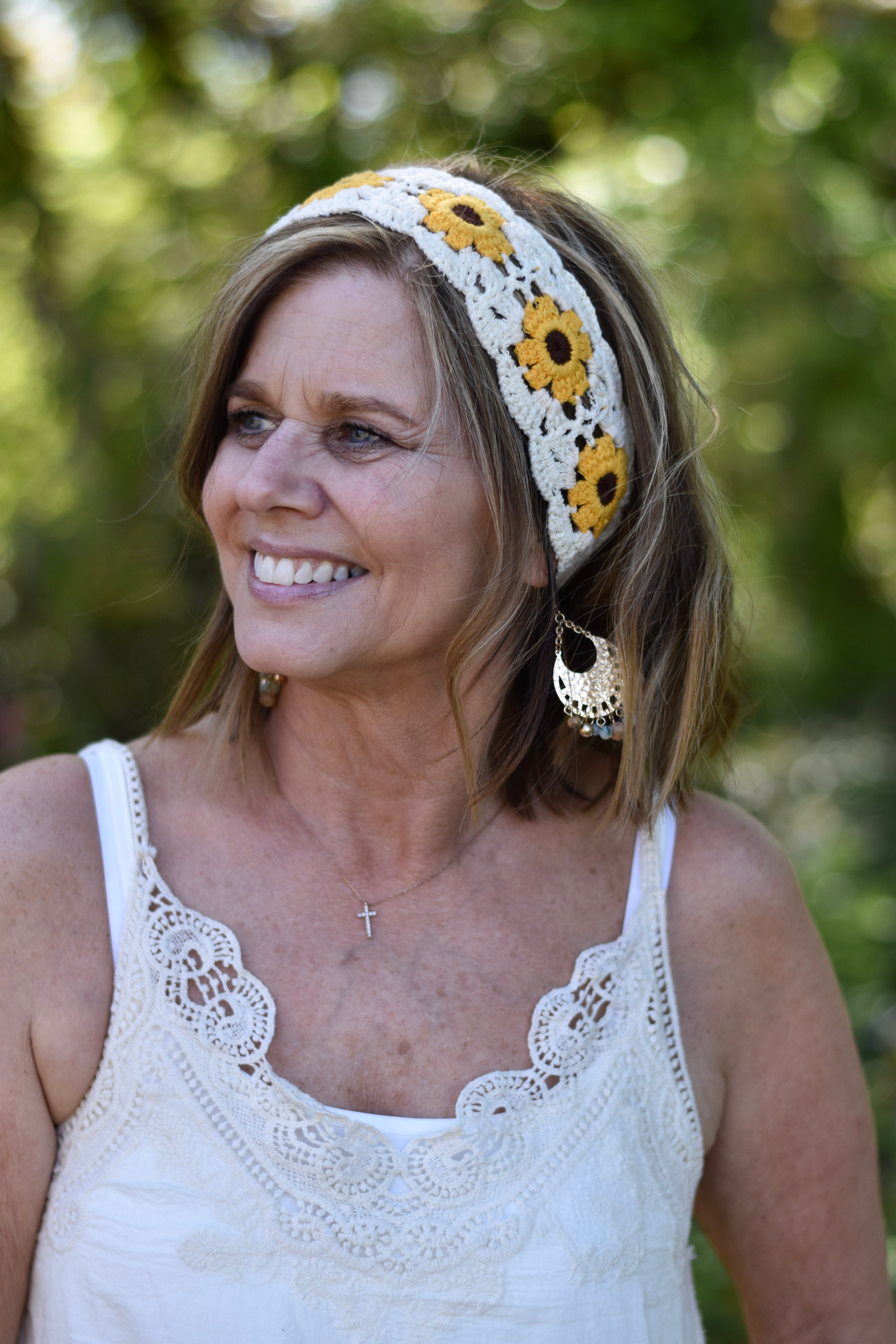 Crochet Flower Headband – Blue Hydrangea Boutique