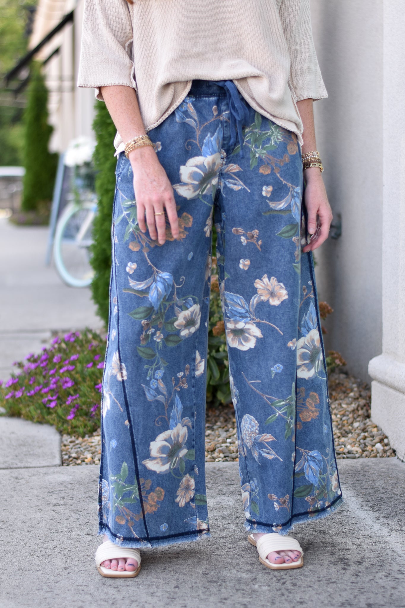 Wildflower Way Denim Pants – Blue Hydrangea Boutique